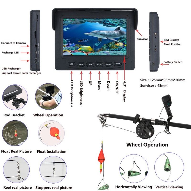 Underwater Camera with Fishing Rod